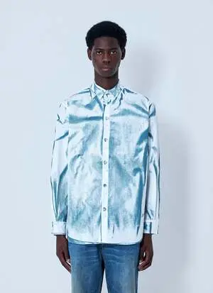 JEAN PAUL GAULTIER Abstract Print Button-down Shirt - Blue