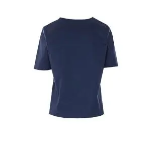 Herno T-shirt With Buttoned Split - Blue