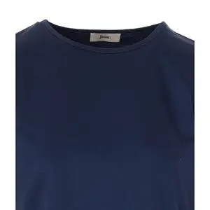 Herno T-shirt With Buttoned Split - Blue