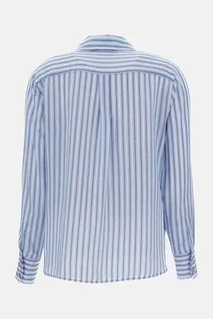 Max Mara Striped Silk Shirt - Multicolor