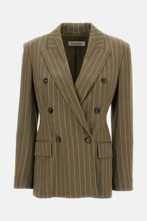 Max Mara Pinstripe Double-breasted Blazer