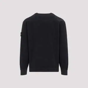 Stone Island Ribbed Cotton Sweatshirt - Gray