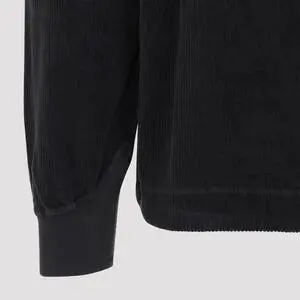 Stone Island Ribbed Cotton Sweatshirt - Gray