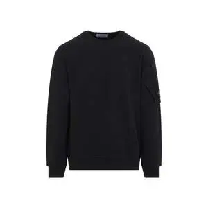 Stone Island Cotton Sweatshirt - Black
