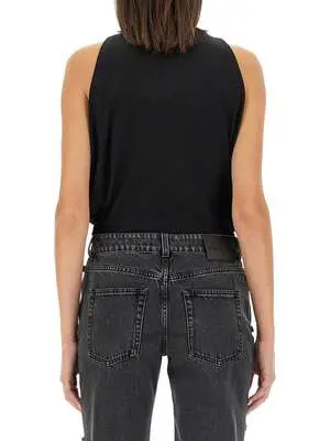 Alexander McQueen Ribbed Tank Top - Black