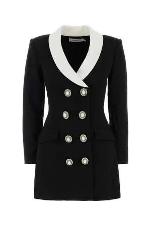 SELF-PORTRAIT Black Tailored Blazer Mini Dress - Multicolor