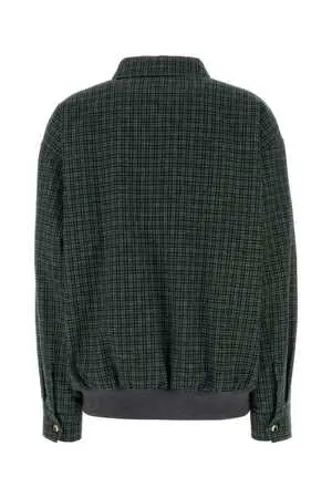 Miu Miu Embroidered Flannel Jacket