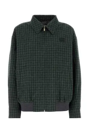 Miu Miu Embroidered Flannel Jacket - Multicolor