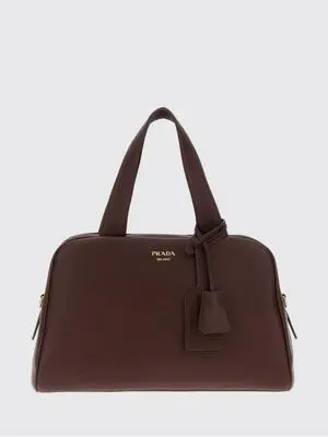Prada Hammered Leather Bag - Brown