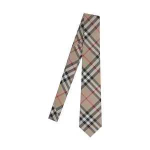Burberry BURBERRY Check Silk Neck Ties Cream