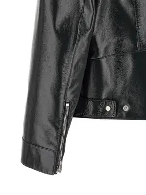 Fendi Lacquered Leather Biker Blouson