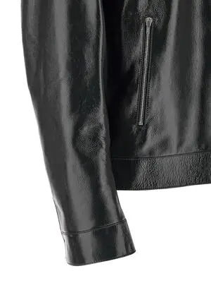 Fendi Lacquered Leather Biker Blouson