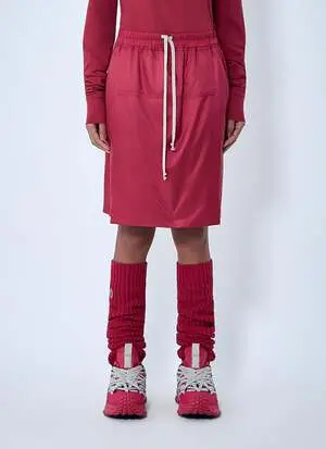 Moncler Rick Owens Drawstring Midi Kilt Shorts