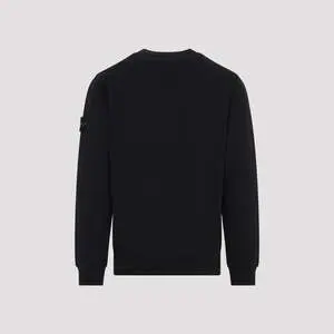 Stone Island Cotton Crewneck Sweatshirt - Black
