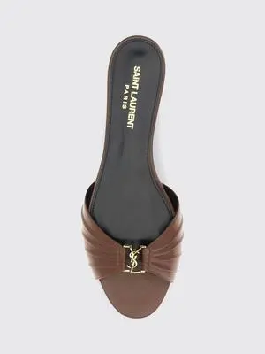 Saint Laurent Babylone Flat Sandals - Brown