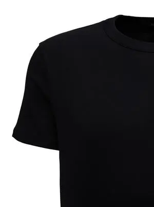 TOM FORD Black Crewneck T-shirt In Cotton - Multicolor
