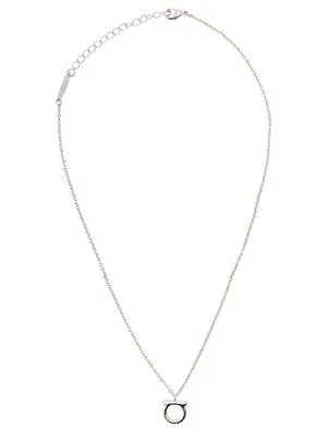 FERRAGAMO Necklace With Gancini Charm In -colored Brass For - Silver