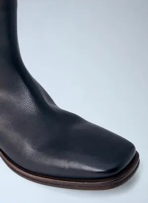 Acne Studios Leather Ankle Boots - Black