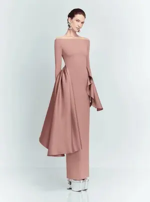 Solace London Kiana Long Dress - Multicolor
