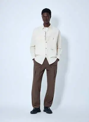 Stone Island Long Sleeve Cotton Button-down Shirt