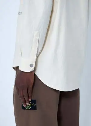 Stone Island Long Sleeve Cotton Button-down Shirt