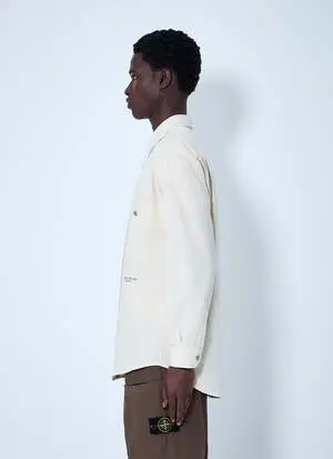 Stone Island Long Sleeve Cotton Button-down Shirt