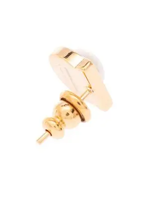 FERRAGAMO Gold Color Earrings With Hook Detail For - Multicolor
