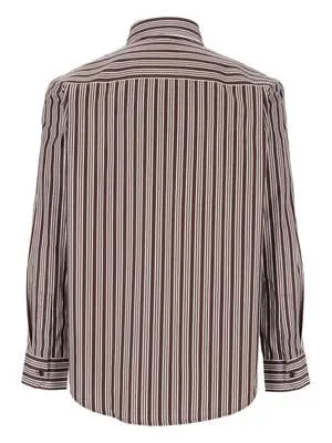 Saint Laurent Striped Cotton Poplin Shirt