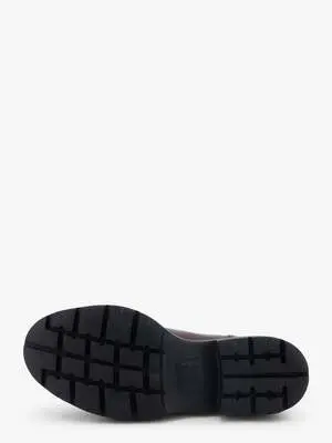 Miu Miu Leather Lace-up With Front Lettering Logo - Multicolor