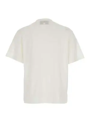 AMI Paris Cotton T-shirt With De Coeur Patch - Multicolor