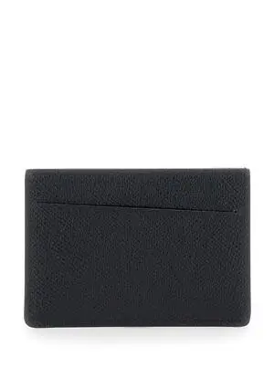 MAISON MARGIELA Card Holder With Four Stitches On The Back In Black Leather For - Multicolor