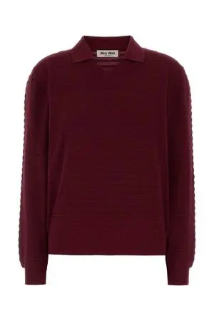 Miu Miu Embroidered Cotton Polo Shirt