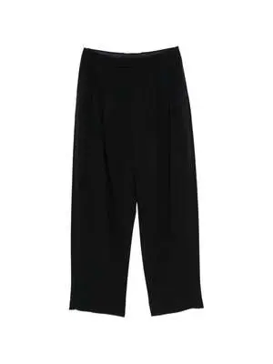 Giorgio Armani Oversized Trousers In Virgin Wool Crepe