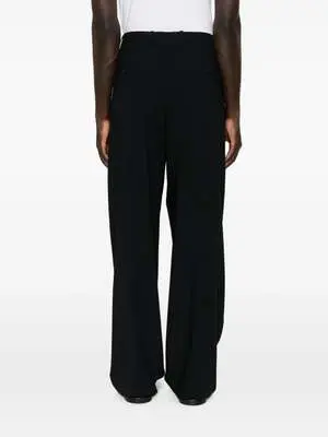 Giorgio Armani Oversized Trousers In Virgin Wool Crepe