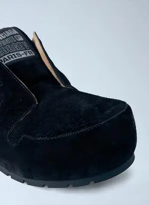 Balenciaga Suede Dumbo Mules - Black