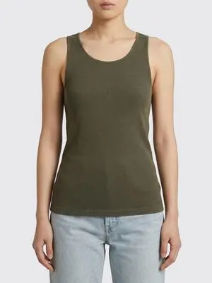 Saint Laurent Cotton Basic Tank Top - Green