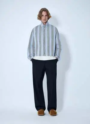 Dries Van Noten Striped Zip-up Jacket