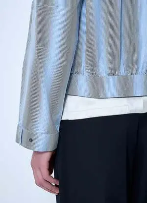Dries Van Noten Striped Zip-up Jacket