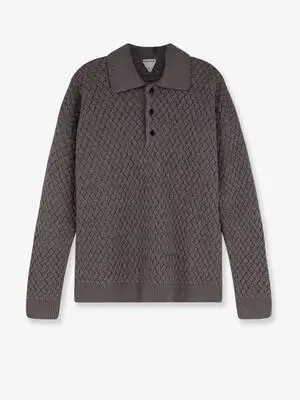 Bottega Veneta Wool Sweater With Intrecciato Motif - Multicolor