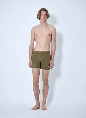 Moncler Elastic Waist Swim Shorts - Green