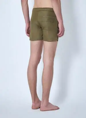 Moncler Elastic Waist Swim Shorts - Green