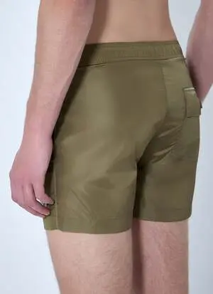 Moncler Elastic Waist Swim Shorts - Green