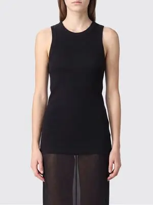 Saint Laurent Slim Fit Stretch-cotton Scoop Neck Tank Top - Black