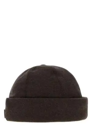 Giorgio Armani Cotton Blend Hat - Brown