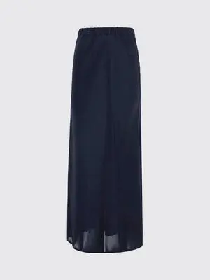 Max Mara High-waisted Silk Crêpe Pencil Maxi Skirt - Blue