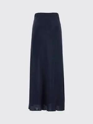 Max Mara High-waisted Silk Crêpe Pencil Maxi Skirt - Blue