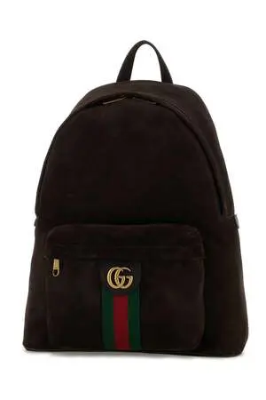 Gucci Dark Suede Medium Ophidia Backpack