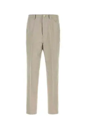 Brunello Cucinelli Grey Cotton Blend Pant - Gray