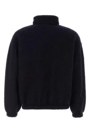 JIL SANDER Wool Blend Sweatshirt - Blue
