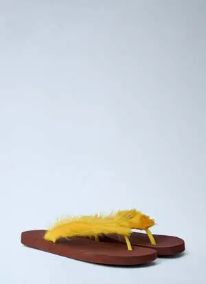 Marni Feather Embellished Sandals